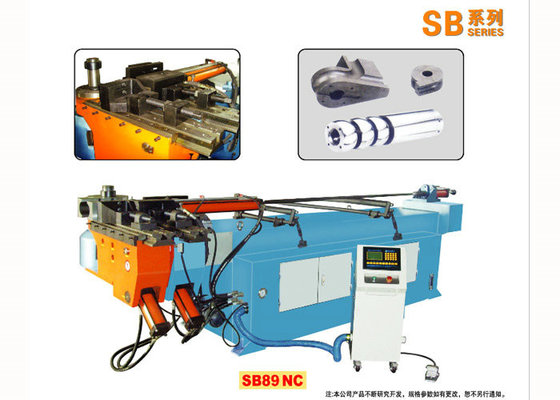 Electric Servo Motor Hydraulic Tube Bending Machinery , Exhaust Pipe Bender
