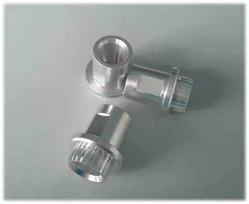Auto Special Connector  Aluminium Turned Parts Connector With Roughness Ra 0.8a
