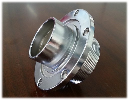 Chrome Aluminium 6061 CNC Machining Parts RF Connector Parts For Telecommunication