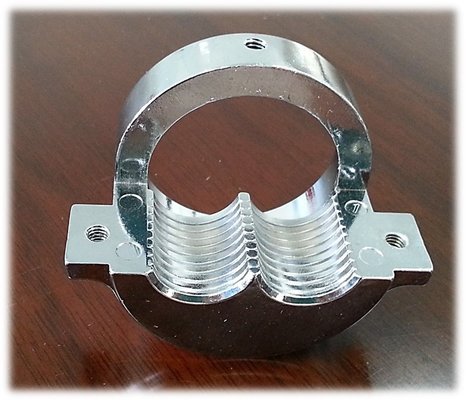 Chrome RF Connector For Aerospace Cnc Machining Parts Components