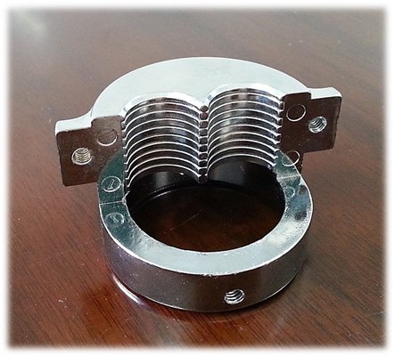 Chrome RF Connector For Aerospace Cnc Machining Parts Components