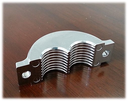 Chrome RF Connector For Aerospace Cnc Machining Parts Components
