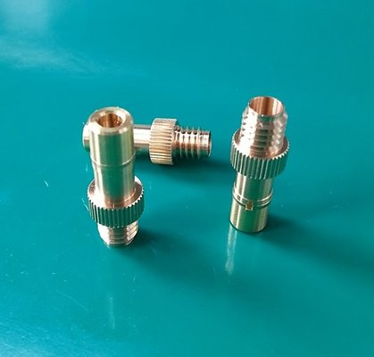 Tailor Made RF Connector Precision Brass Turned Parts / Aerospace Components