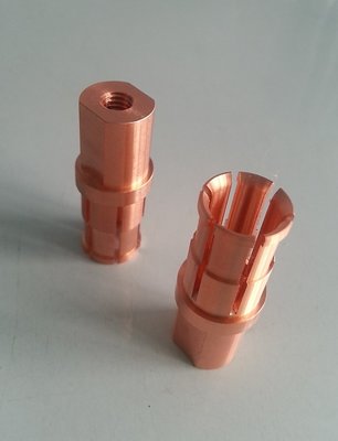 CNC Machine Service RF Connector Copper Turned Parts High Accuracy