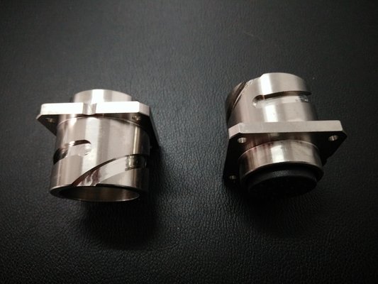 RF Connector Al 6063 Machined Metal Parts Anodizing Aerospace