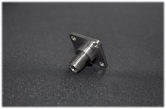 RF Connector CNC Aluminium Parts with Silken Surface  /  Aerospace CNC Machining