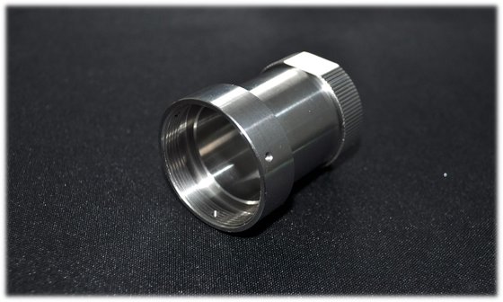 Military Industry CNC Aluminium Parts / RF Coax Connector With Roughness Ra 0.8a