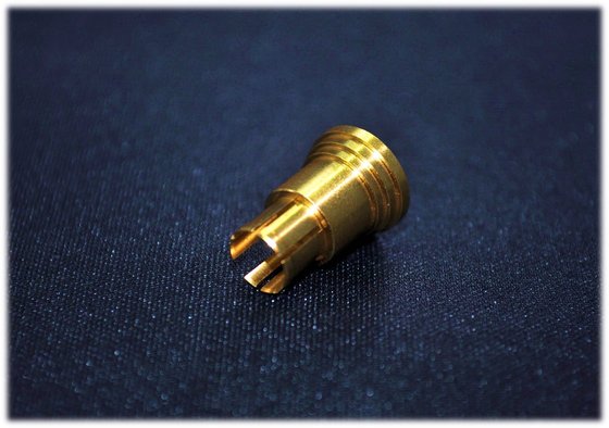 High Precision Aerospace CNC Brass Turned Parts , Cylindricity 0.005mm