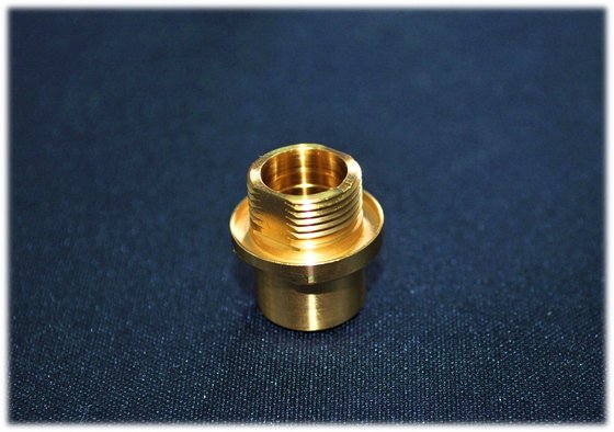 Flash Gold Plated Non Standard CNC Brass Turned Parts For Telecommunication