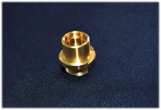 Non Standard Gold Plated Copper Turned Parts , CNC Machining Part