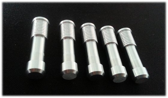Chrome Plated Aluminium Turned Parts / CNC Machined Aluminum Parts