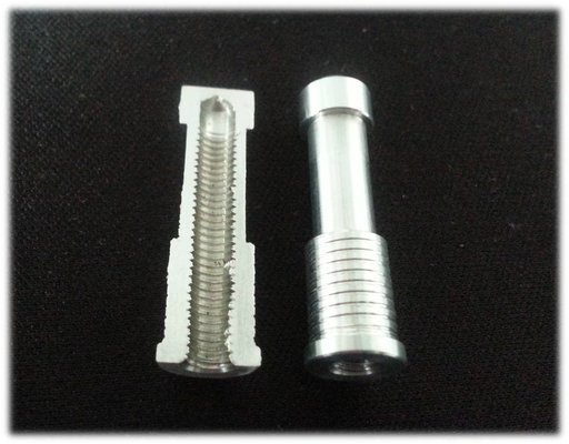 Chrome Plated Aluminium Turned Parts / CNC Machined Aluminum Parts
