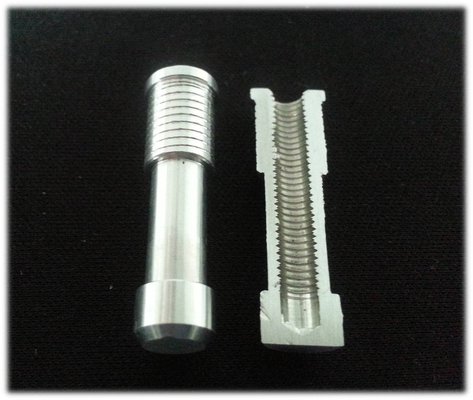Chrome Plated Aluminium Turned Parts / CNC Machined Aluminum Parts