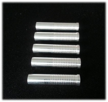 CNC Aluminium Turned Parts Antislip Surface 25mm Long Inner Screw Thread
