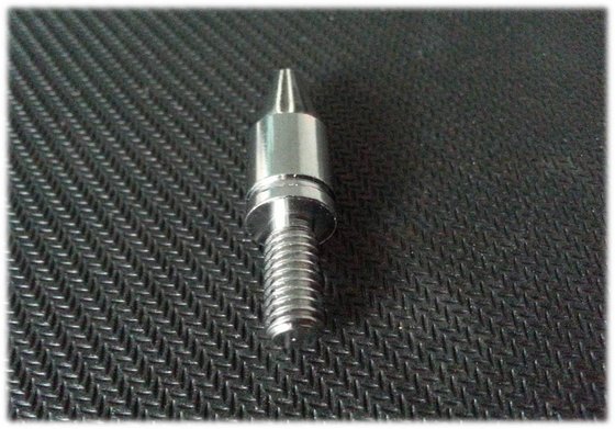 Chromium Plated Aluminium Turned Parts For Automation Industry / Cone Screw