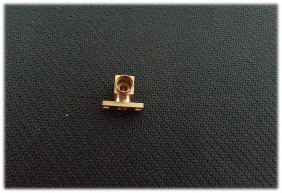 Brass Precision Aerospace CNC Machining Parts RF Connector Mounting Typr