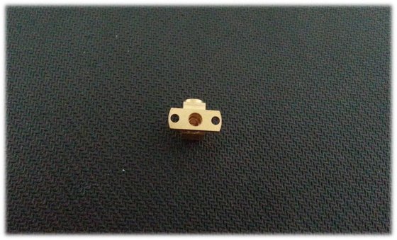 Brass Precision Aerospace CNC Machining Parts RF Connector Mounting Typr