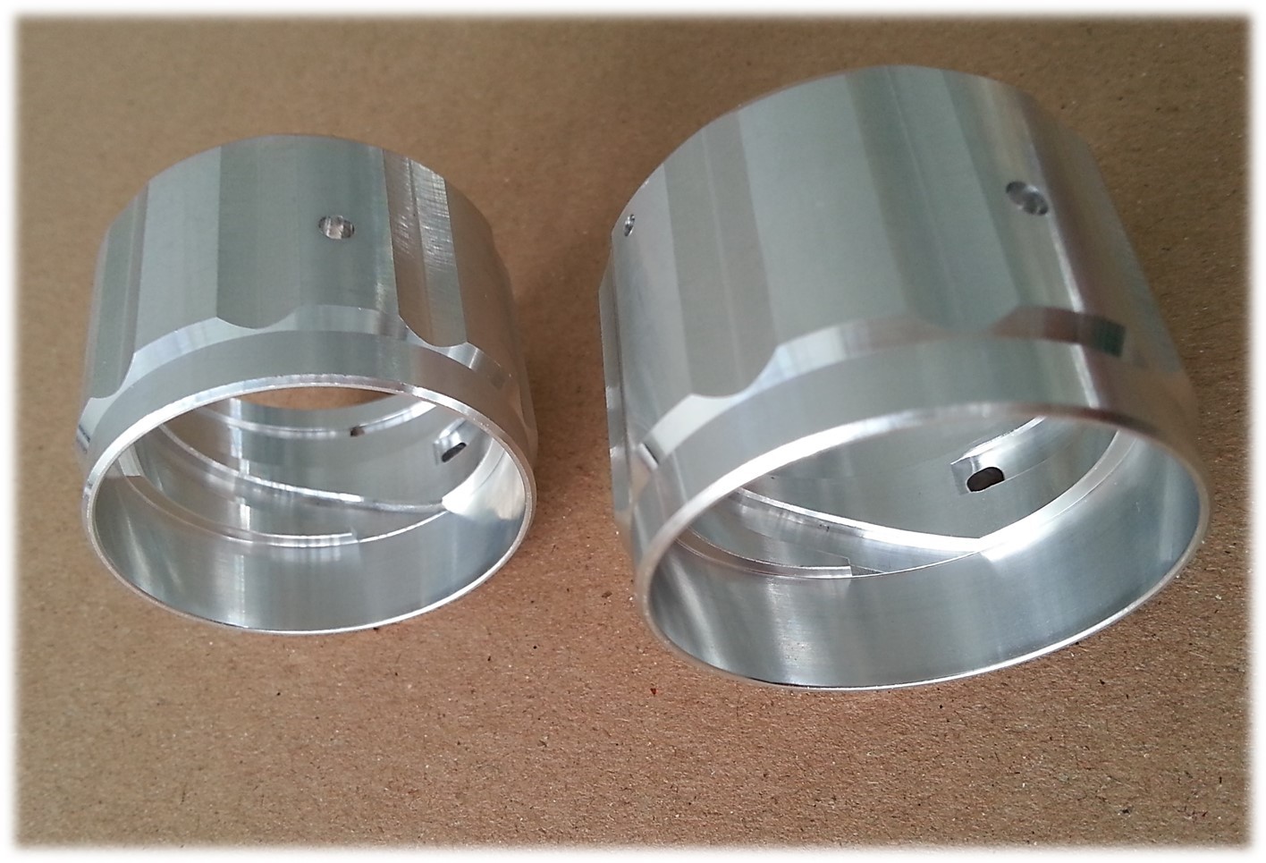 CNC Aluminium Parts for Aerospace RF Connector Telecommunication , Multi-axis Milling and Turning