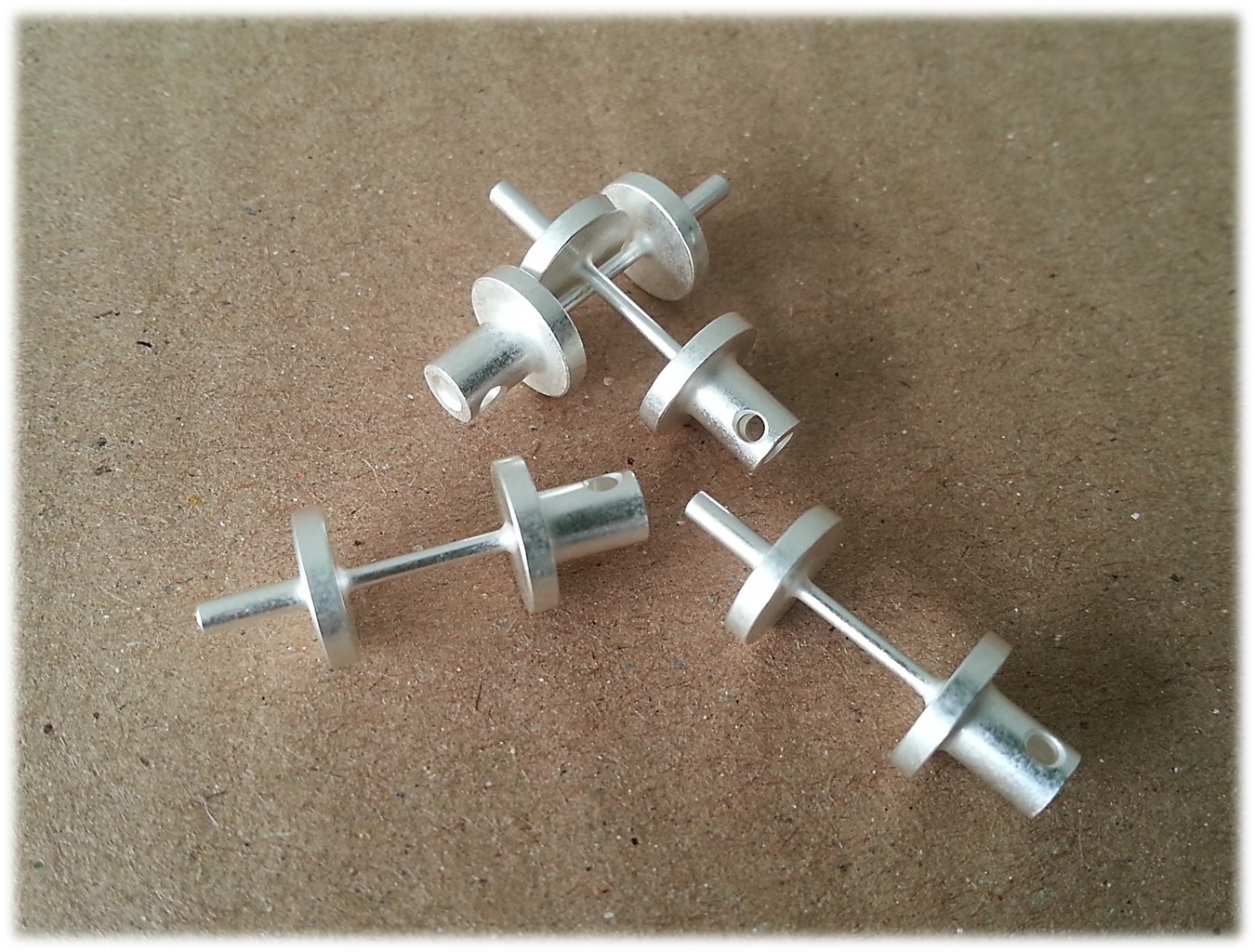 Nickel Plated High Accuracy CNC Turned Parts , Brass Stainless Steel Small Turned Parts