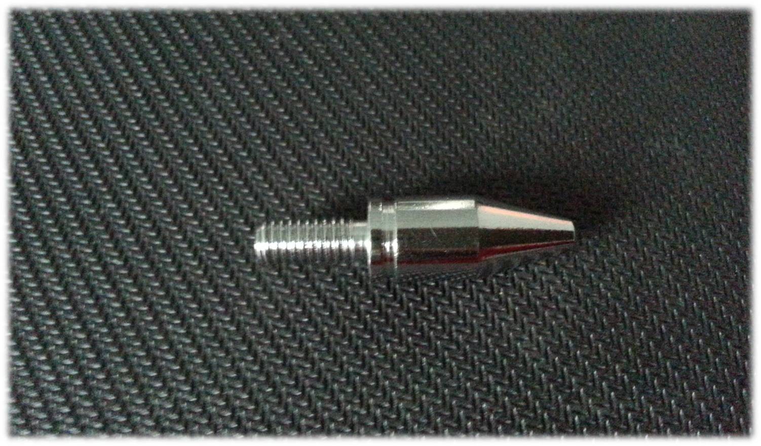 Chromium Plated Aluminium Turned Parts For Automation Industry / Cone Screw