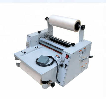 4 rollers Automatic Lamination Roll Laminator Machine Hot / Cold For A3 A4 Size LM450