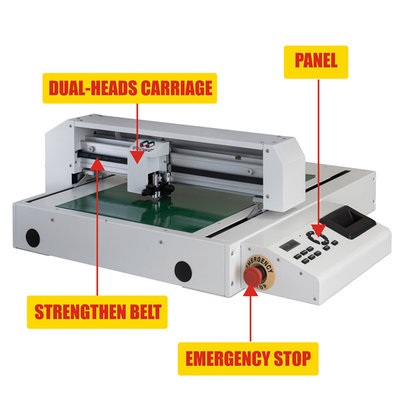 Digital Flatbed Die Cutter For DIY  Cardboard Packing Box with Kiss Cutting and Full Cutting and Creasing