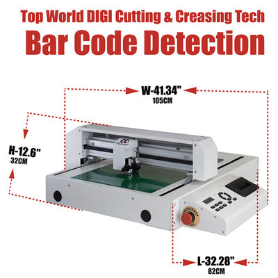 Digital Flatbed Die Cutter For DIY  Cardboard Packing Box with Kiss Cutting and Full Cutting and Creasing