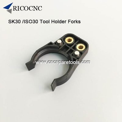 Black ISO30 Tool Clips DIN69871 SK30 Tool Grippers for ATC HSD Spindle