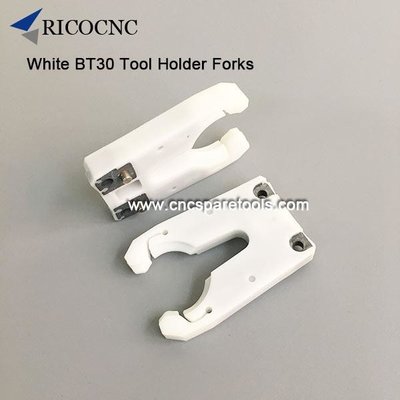 White BT30 Tool Changer Grippers CNC Tool Holder Clips for BT30 Collect Chucks