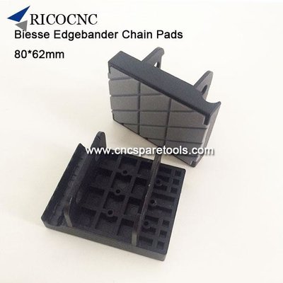 80x62mm Edgebander Track Pads Conveyor Chain Pads for BIESSE Edgebanding Machine