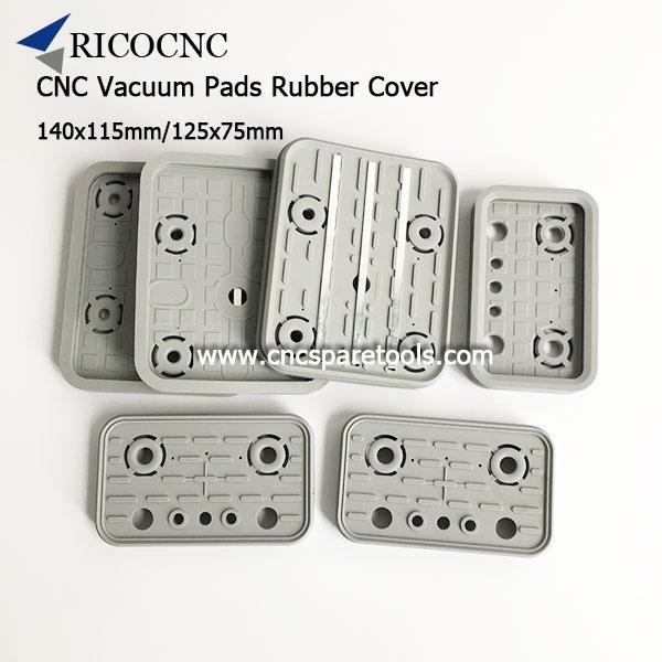 125x75x17mm CNC Vacuum Pad Cover Vacuum Cups and Pods Rubber Replacement Plates for CNC Routers