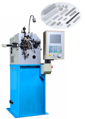 High Speed Disc CNC Spring Coiler 70*60*130cm With 0.4kw Cam Axis Servo Motor supplier