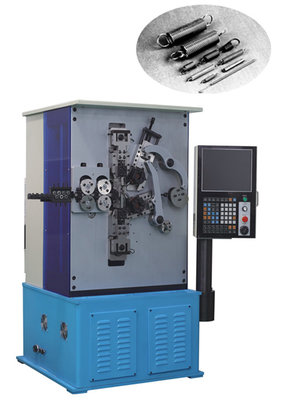 Computer Spring Making Equipment 4 Axis Servo Motor With Color Monitor Display supplier