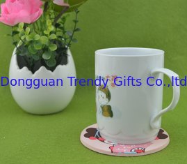 China Lovely Girl 2d/3d Silicone Cup Coaster / Heat Resistant Table Placemat For Promotion Gift supplier