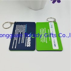 China Personalized Company Advertisement Gift Tags Labels For Soft PVC Keychain supplier