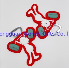 China Personalized Multi-function Silicone Beer Opener Bottle With Embossed Logo supplier