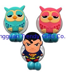 China New Arrival Owl Shaped Soft PVC Phone Holder / Toothbrush Stand / Toothbrush Holder supplier