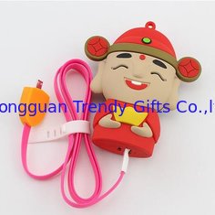 China OEM Power Bank Soft PVC 3D Santa Shape Charge Battery For Universal Gift supplier