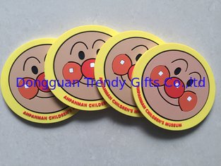 China Round Embossed Silicone Cup Coaster / Silicone Non-slip Bottle Mats Wine Bottle Coaster supplier
