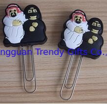 China Featured Saudi Arabian Soft PVC Bookmark For Couple Wedding Gifts Paper Clip Bookmark supplier