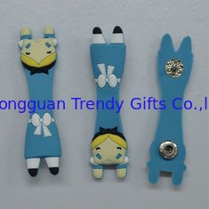 China Promotional Micro Injection 3D Cartoon Character Earphone Silicone Cable Winder / Headphone Cord Cable Holder With Logo supplier