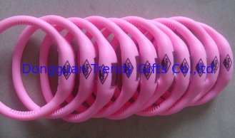 China Custom ALBANY Silicone Ion Sport Bracelet Watch With Black Logo Printed , Packing With Instruction Paper supplier