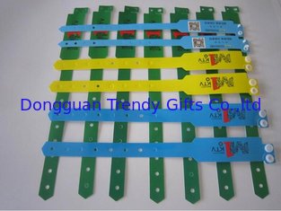 China Cheap PVC Bracelet ID NFC Disposable Medical Bracelet , Custom Print Logo , Many Size Avaiable supplier