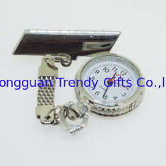 China Silver Mesh Band Metal Chain Medical Watch Hospital Nurse Watch With Quality Chinese Movment SL68, Laser Back Logo supplier