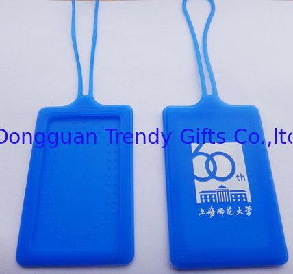 Customized Silicone Tag / Silicone Card Holder / Silicone Cover With Print Bar Code supplier
