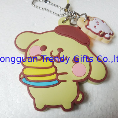 Personalized 2d/3d Animal Shaped  Soft PVC Keychain / Silicone Rubber Keychain supplier