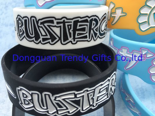 2016 Promotion Gift Debossed Silicone Bracelet / Silicone Wristband Eco-friendly supplier