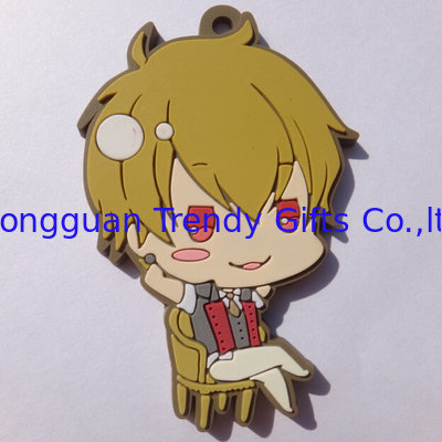 Japan Quality Fancy Carton Characters 3D Rubber Soft PVC Keychain For Souvenir Gift supplier