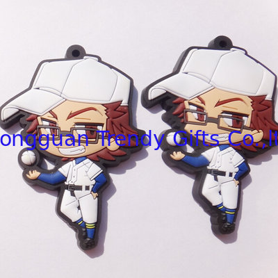 Japan Quality Fancy Carton Characters 3D Rubber Soft PVC Keychain For Souvenir Gift supplier