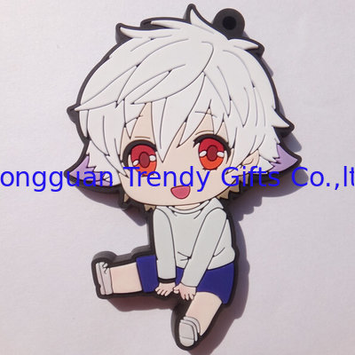 Japan Quality Fancy Carton Characters 3D Rubber Soft PVC Keychain For Souvenir Gift supplier